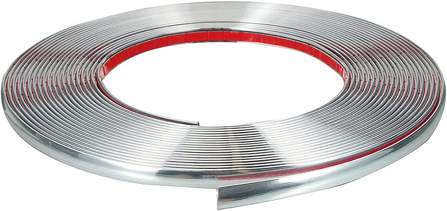 3/8in(10mm) Automotive Chrome Trim Molding - 32Foot Car/Truck/RV Side ...