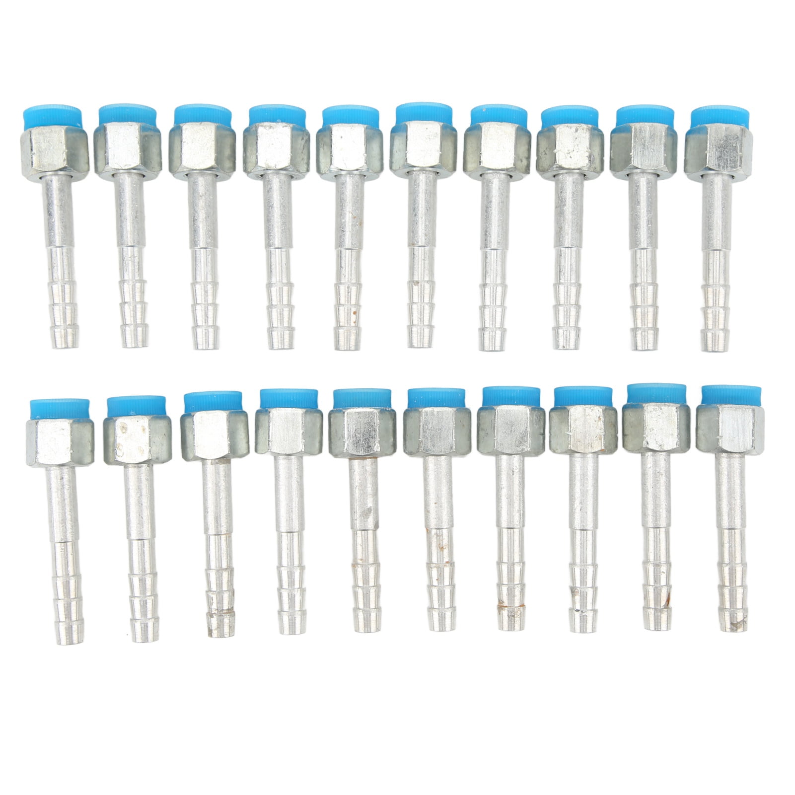 3/8in 20 Pcs Barb Fitting Elbow Nut 180 Degree Air Conditioner Pipe ...