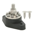 3/8in Black M10 Single Stud Power Distribution Terminal 12V 48V 160A ...