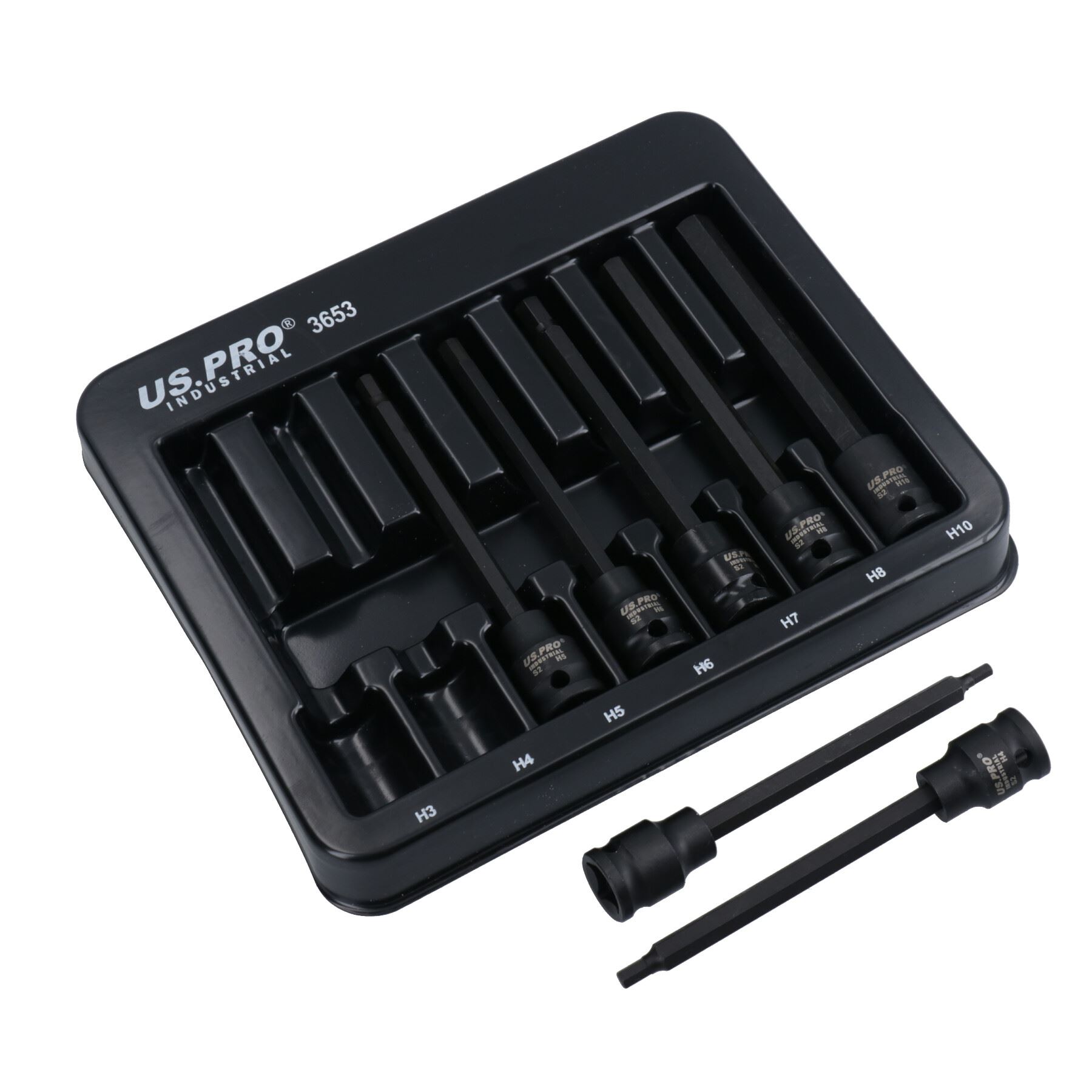 3/8in Drive Extra Long Impact Impacted Hex Allen Key Sockets 3mm – 10mm ...