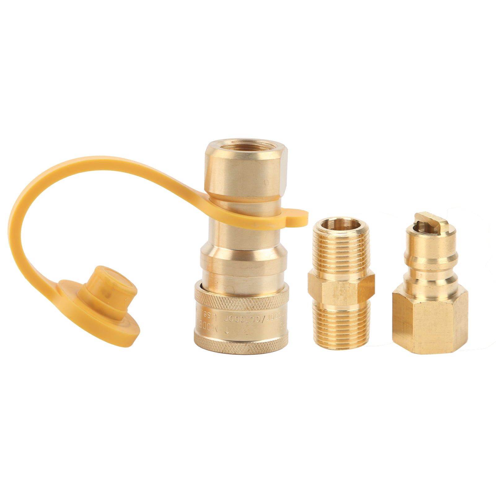 3/8in Propane Gas Quick Connect Fittings Brass Propane Gas Adapters ...