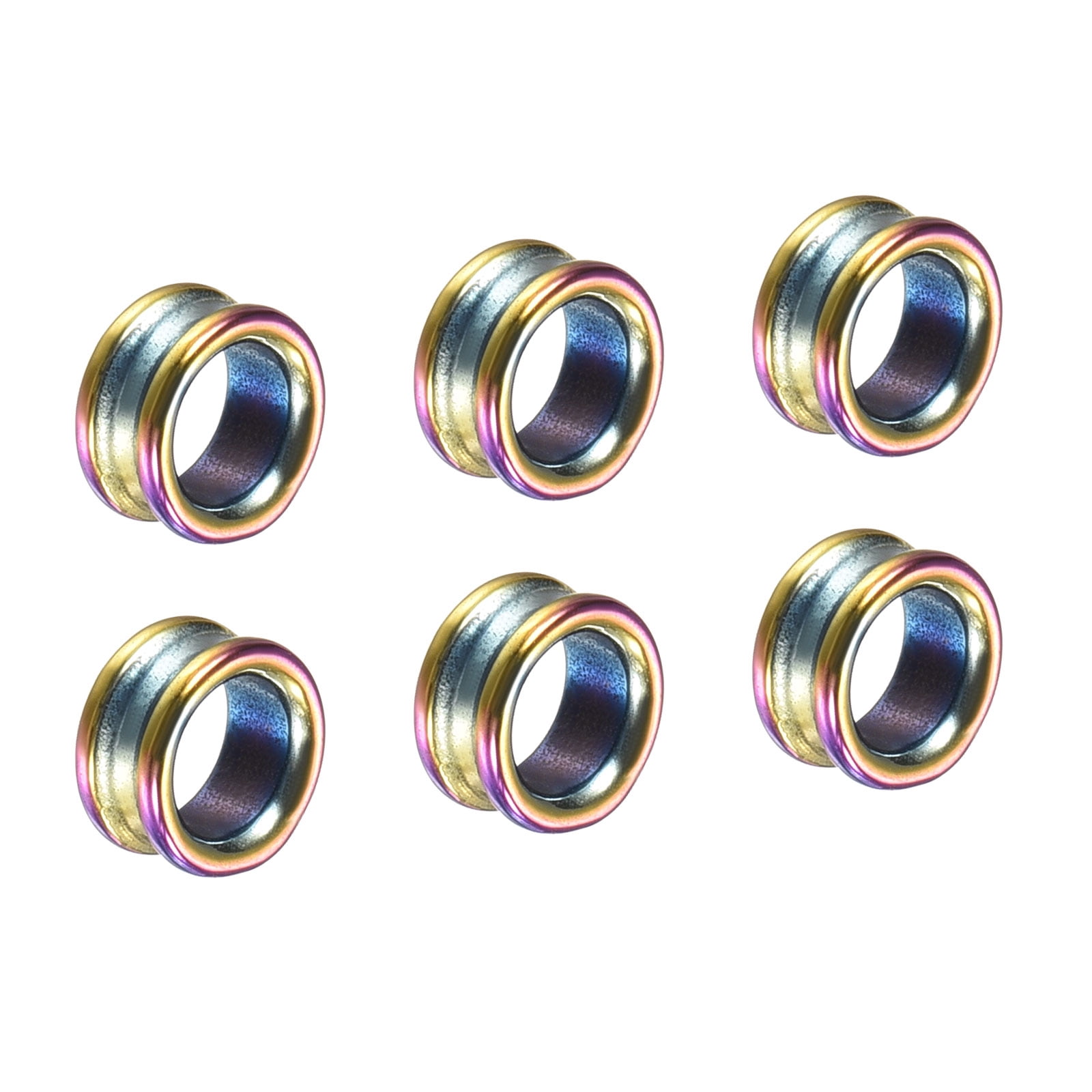3.8mm Grooved Ceramic Guide Ring Fishing Rod Repair Kit, Colorful 6 ...