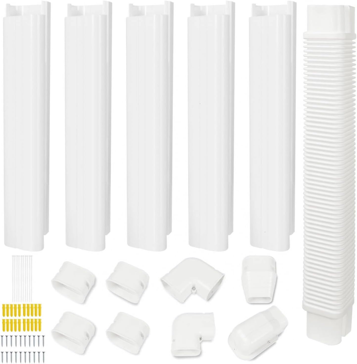 3'' 9 Ft Mini Split Line Set Cover PVC Mini Split Cover Kit Easy ...