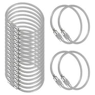 Uxcell Wire Keychain Cable Stainless Steel Key Ring Rose Red 6 Inch ...