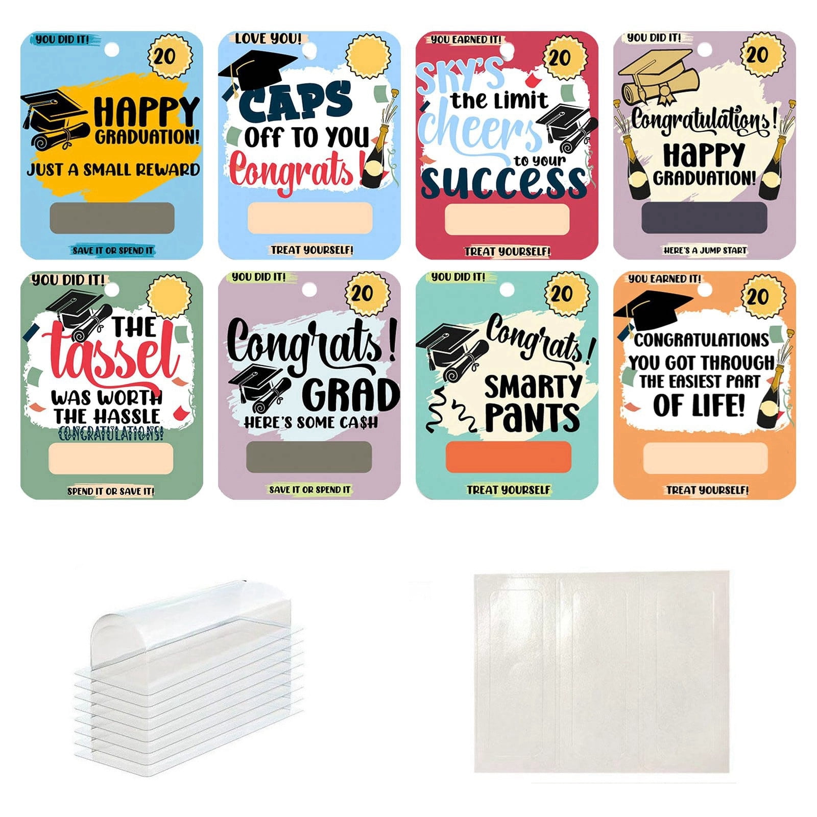 3.93*5.51Inch Graduation Cards Bulk Unique 8PC Graduation Cards ...