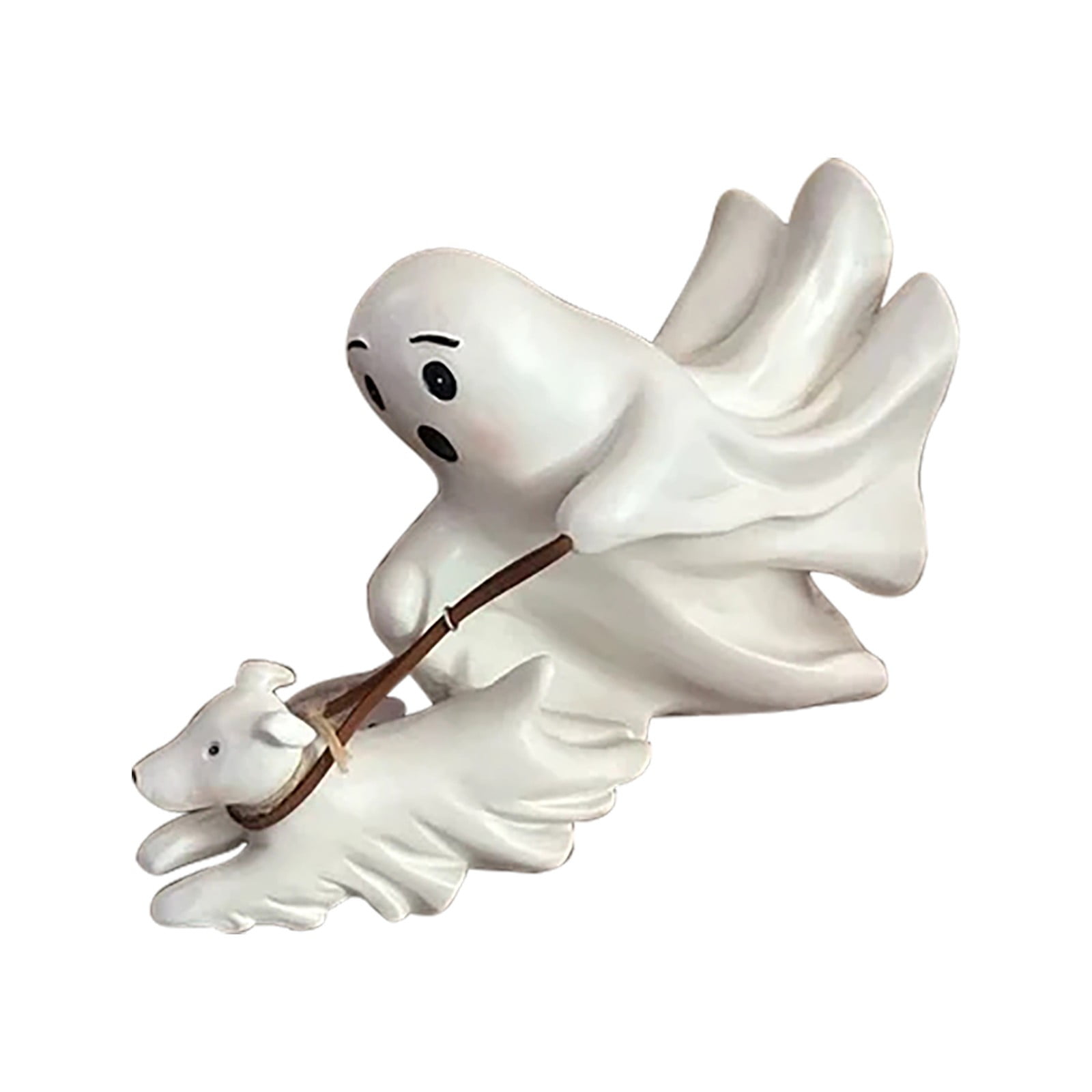 3.93" Ghost Walking Dog Statue Decor, Cute Halloween Spooky Ghost Dog ...