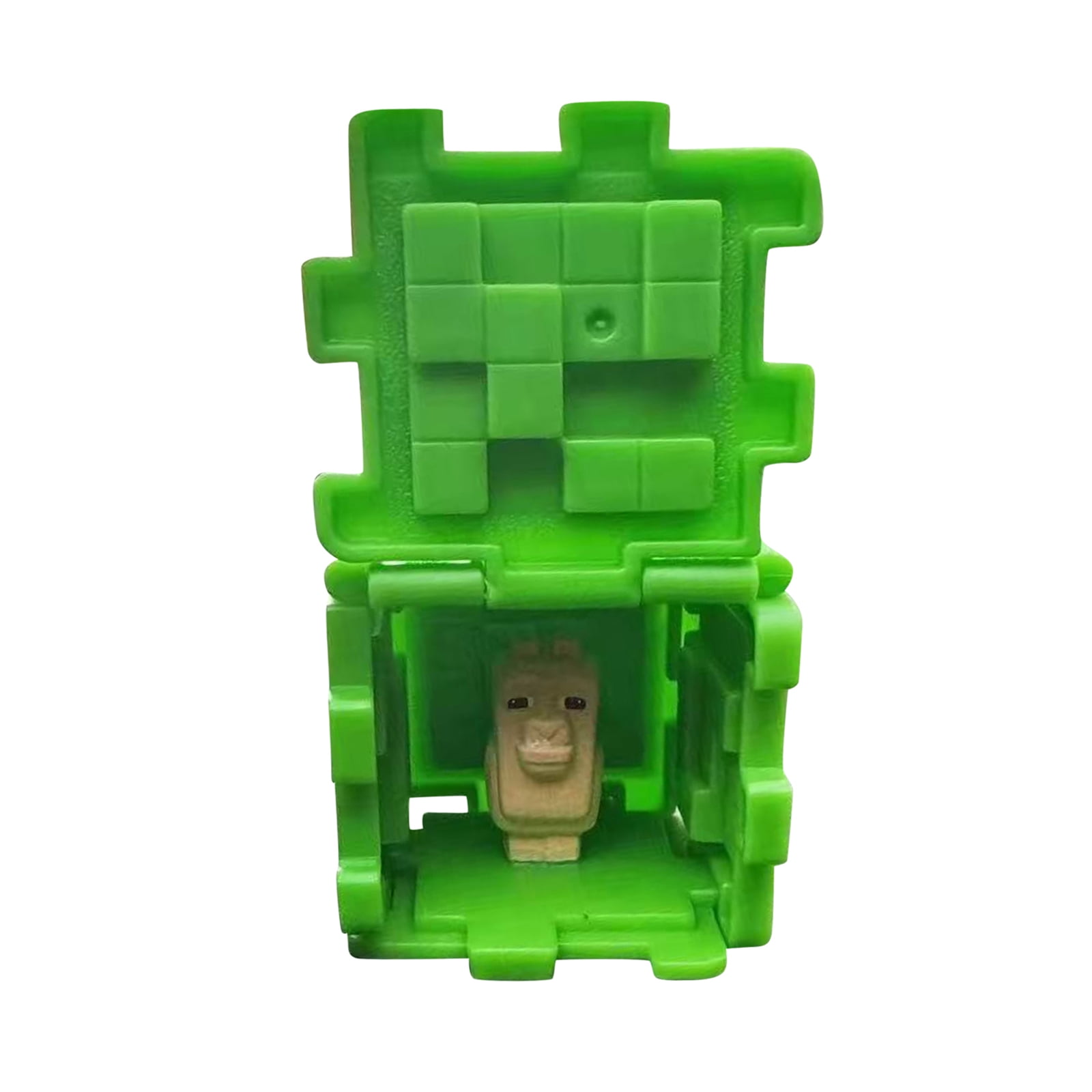 3.93 Inch Minecraft Action Figure, 3.93 Inch Grass Cube box and Alpaca ...