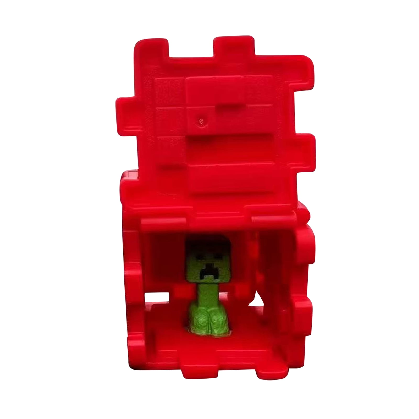3.93" Minecraft Action Figure, 3.93" Redstone Box and Creeper Toy ...