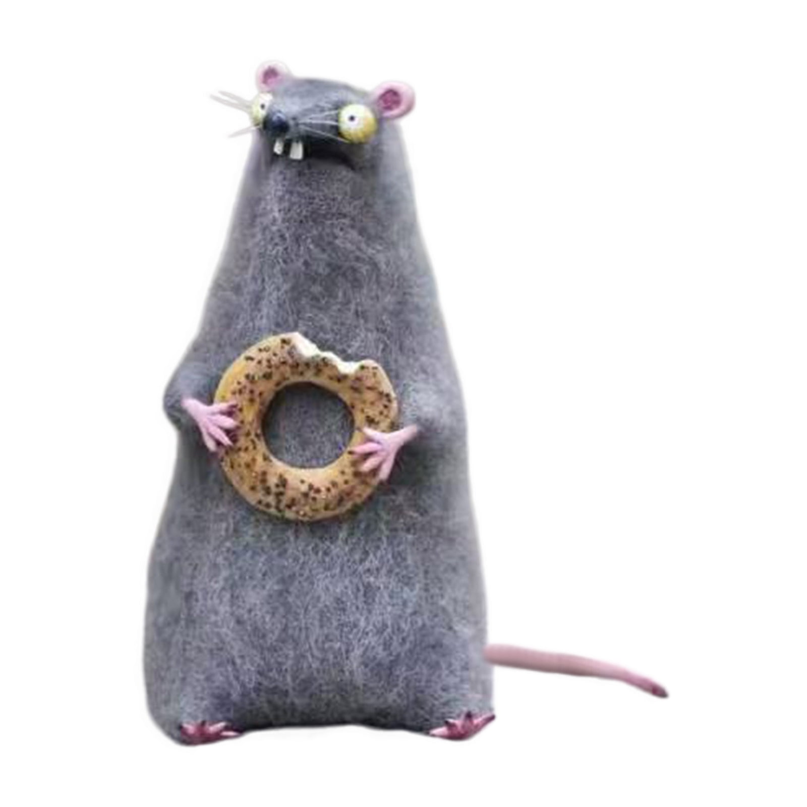 3.94'' Wool Felt Familiars - Quirky Handmade Companion, Wide-Eyed Weird ...