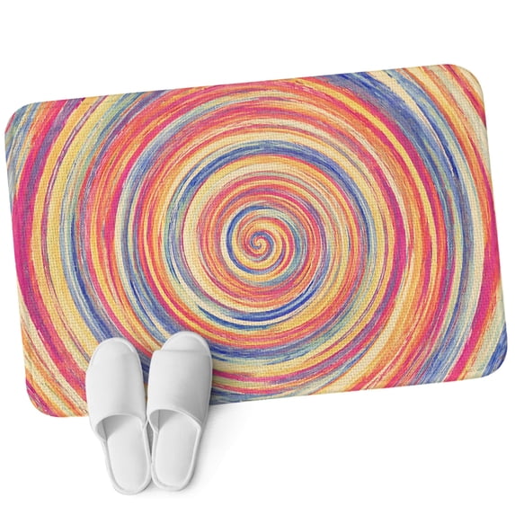 3.94'x5.25' Area Rug for Bedroom, Abstract Geometric Non Slip Soft ...