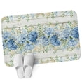 3.94'x5.25' Area Rug for Bedroom, Blue Hydrangeas Non Slip Soft Small ...