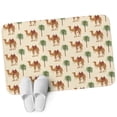 3.94'x5.25' Area Rug for Bedroom, Camels Palm Trees Non Slip Soft Small ...