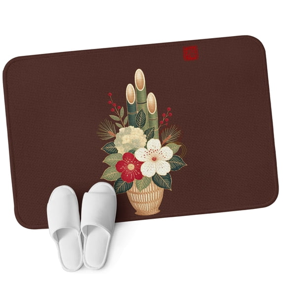 3.94'x5.25' Area Rug for Bedroom, Cherry Blossoms Non Slip Soft Small ...