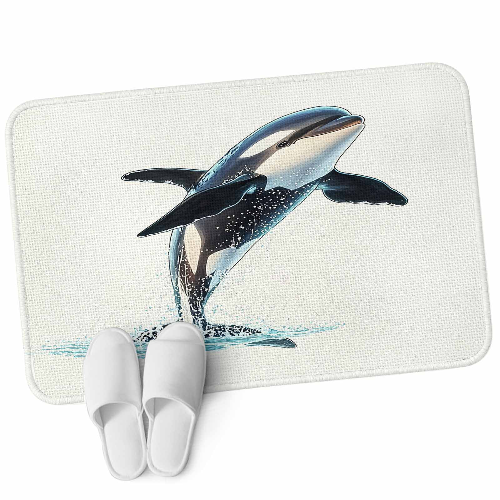 3.94'x5.25' Area Rug for Bedroom, Cute Killer Whale Non Slip Soft Small ...