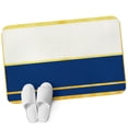 3.94'x5.25' Area Rug for Bedroom, Modern Navy Blue Gold Non Slip Soft ...