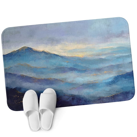 3.94'x5.25' Area Rug for Bedroom, Modern Oil Painting Non Slip Soft ...