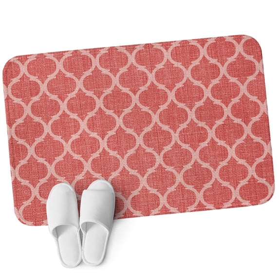 3.94'x5.25' Area Rug for Bedroom, Red Moroccan Non Slip Soft Small ...