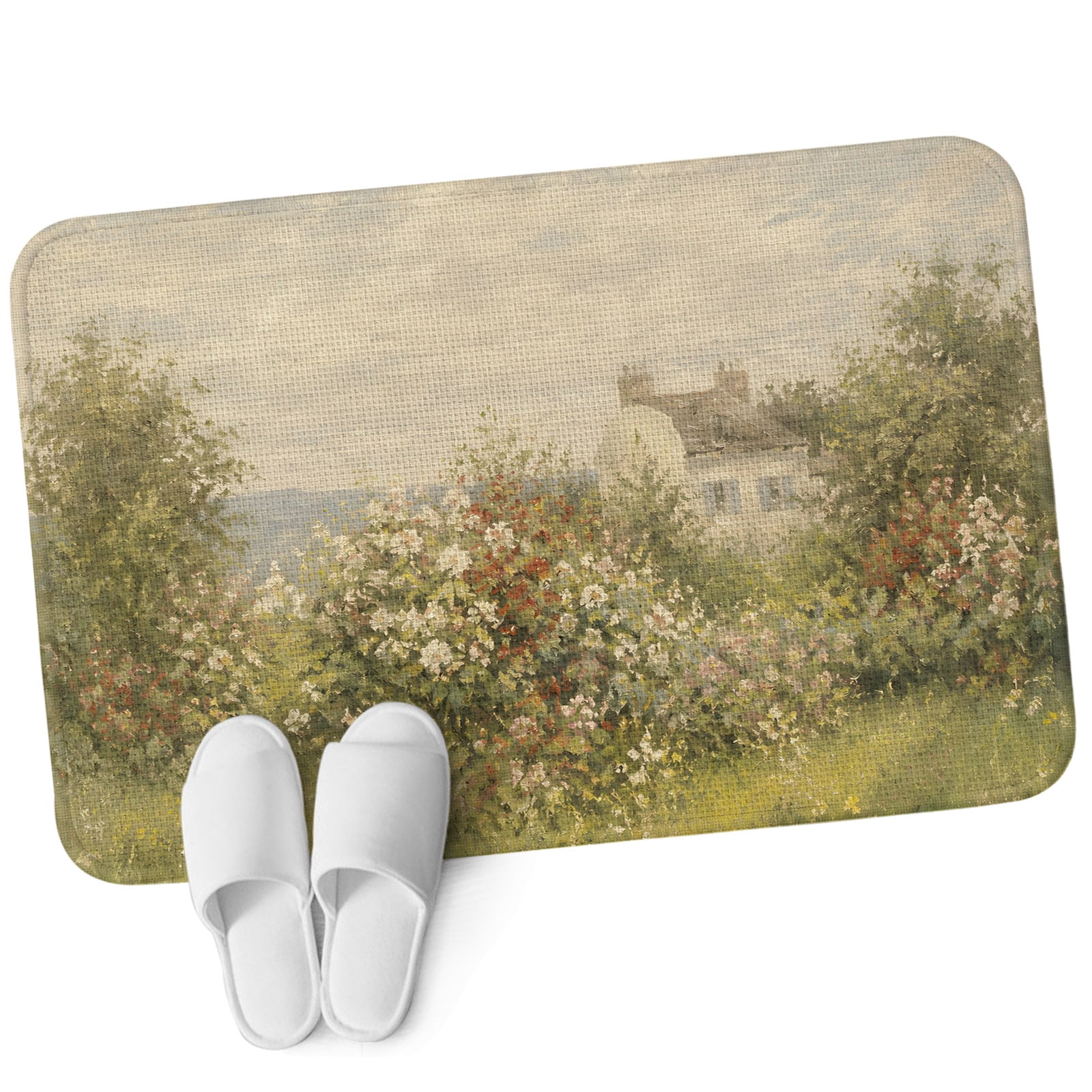 3.94'x5.25' Area Rug for Bedroom, Spring Farmhouse Non Slip Soft Small ...