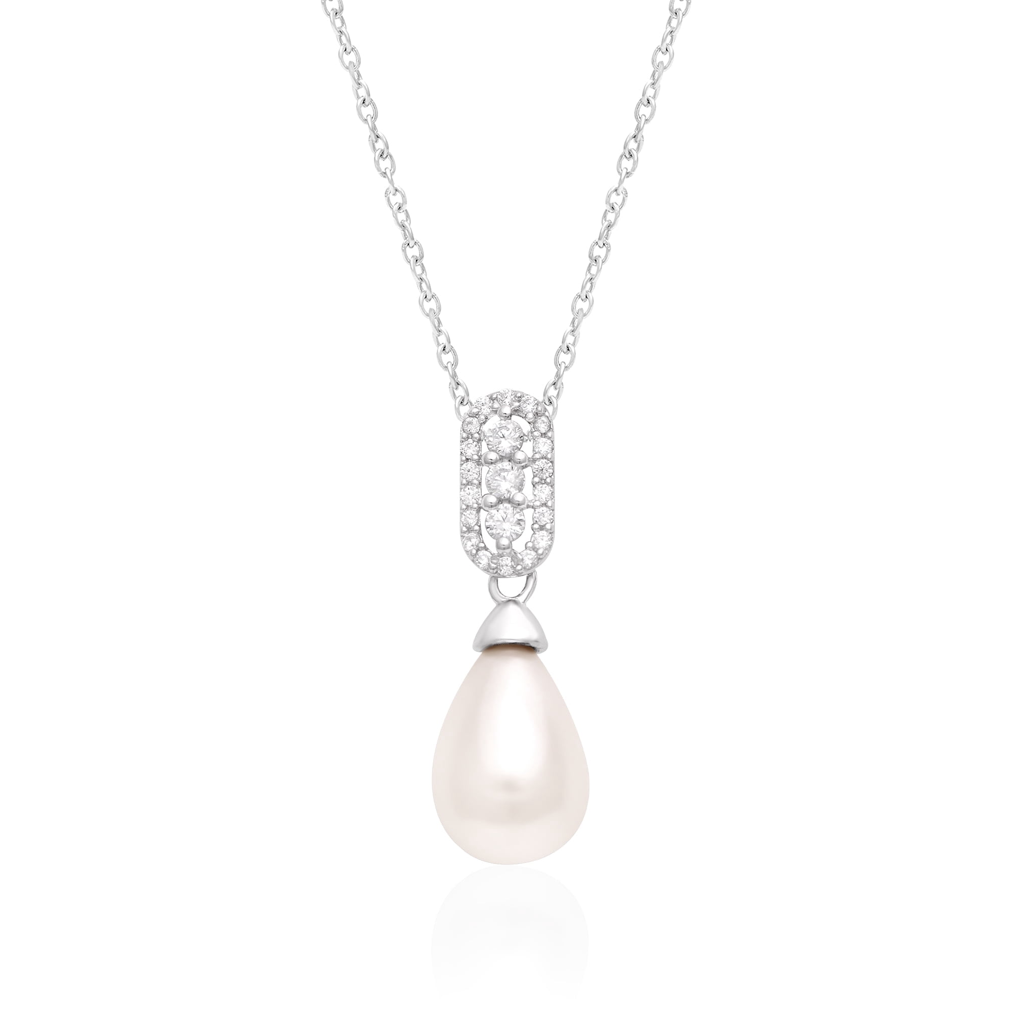 3.95 Cts Pear Shape Pearl Gemstone 925 Sterling Silver Teardrop Elegant ...