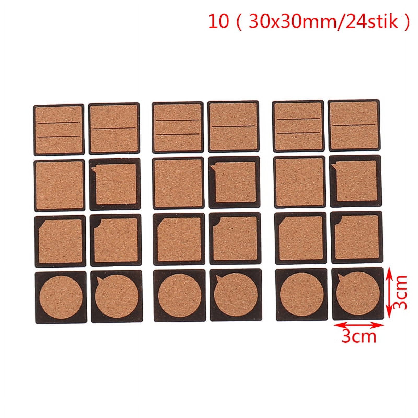 3-96Pcs Oak Wooden Labels Stickers Craft Essential Bottle Self-adhesive ...