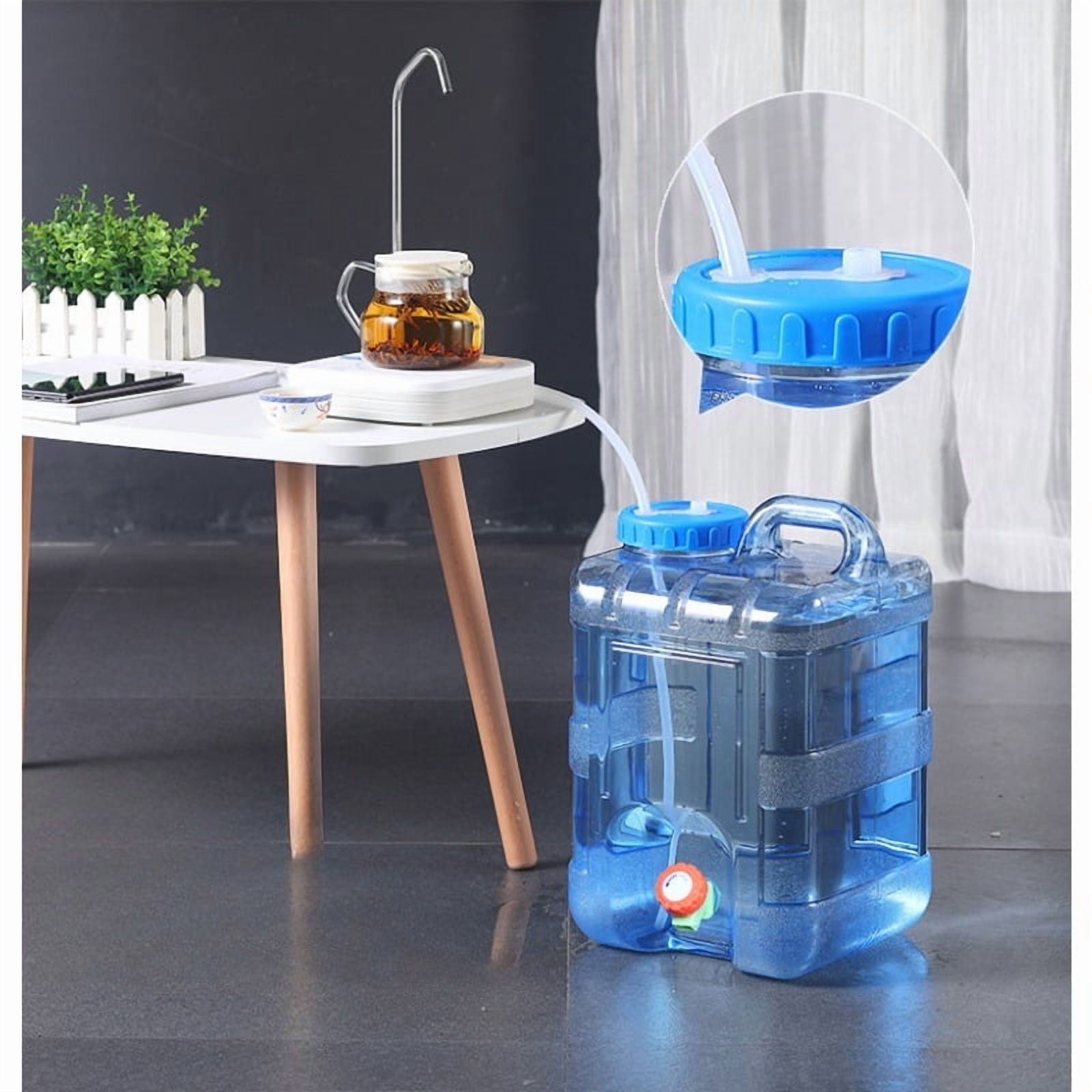 3.96gal Portable Square Water Container with Spigot, PE Food-Grade Safe ...
