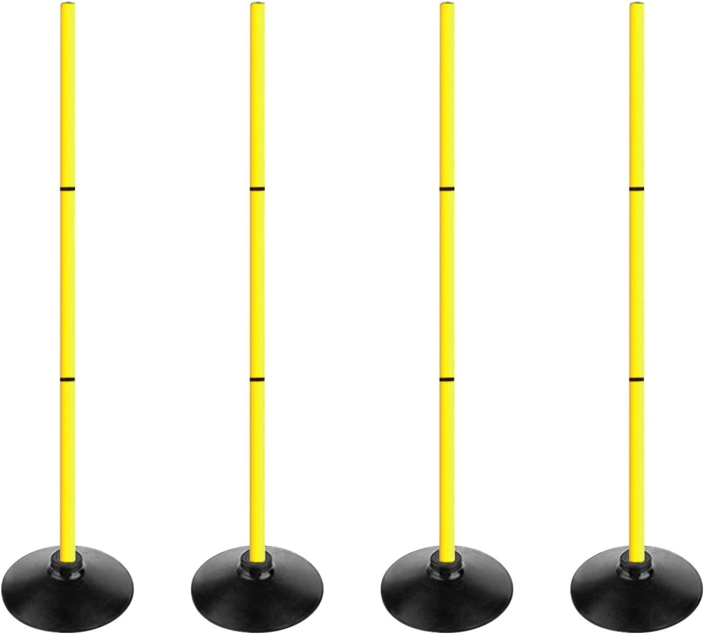 3.9FT Detachable Speed Agility Poles Agility Training Poles Set ...