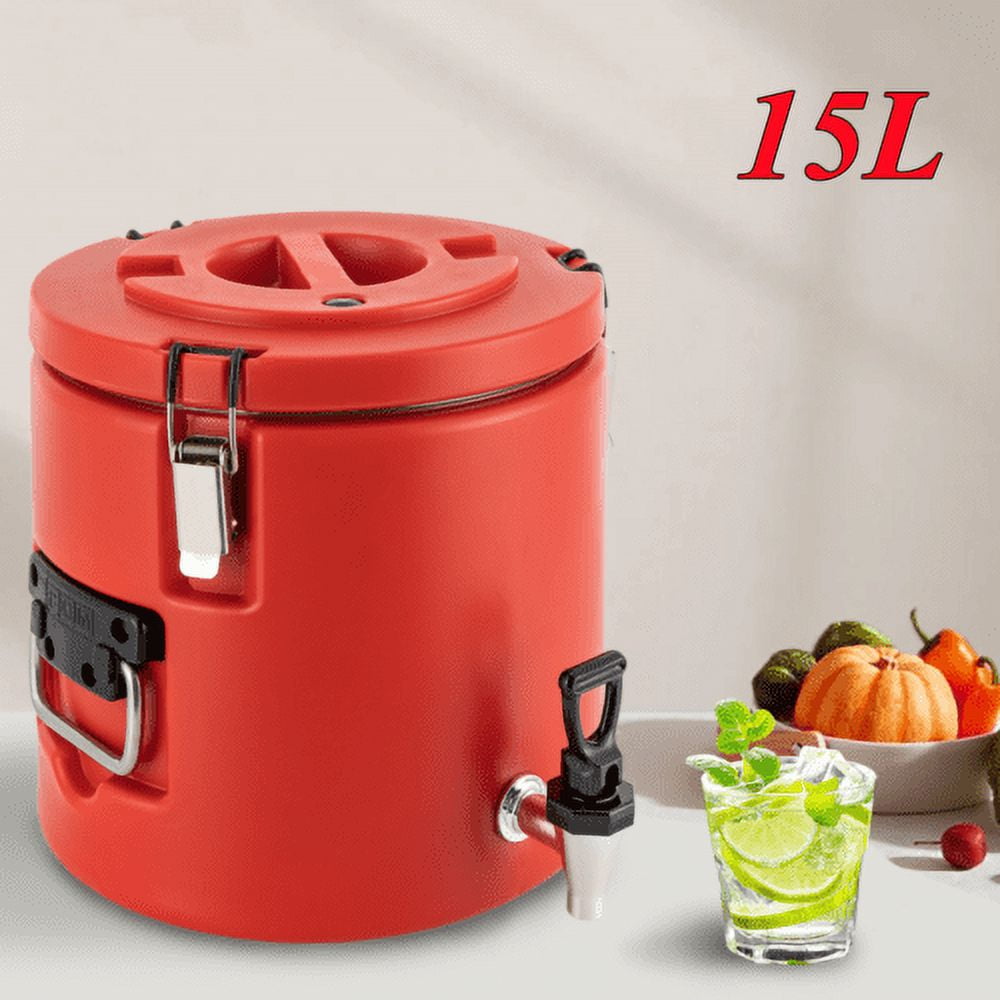 3.9Gal Insulated Beverage Dispenser Hot & Cold Drink Dispenser ...