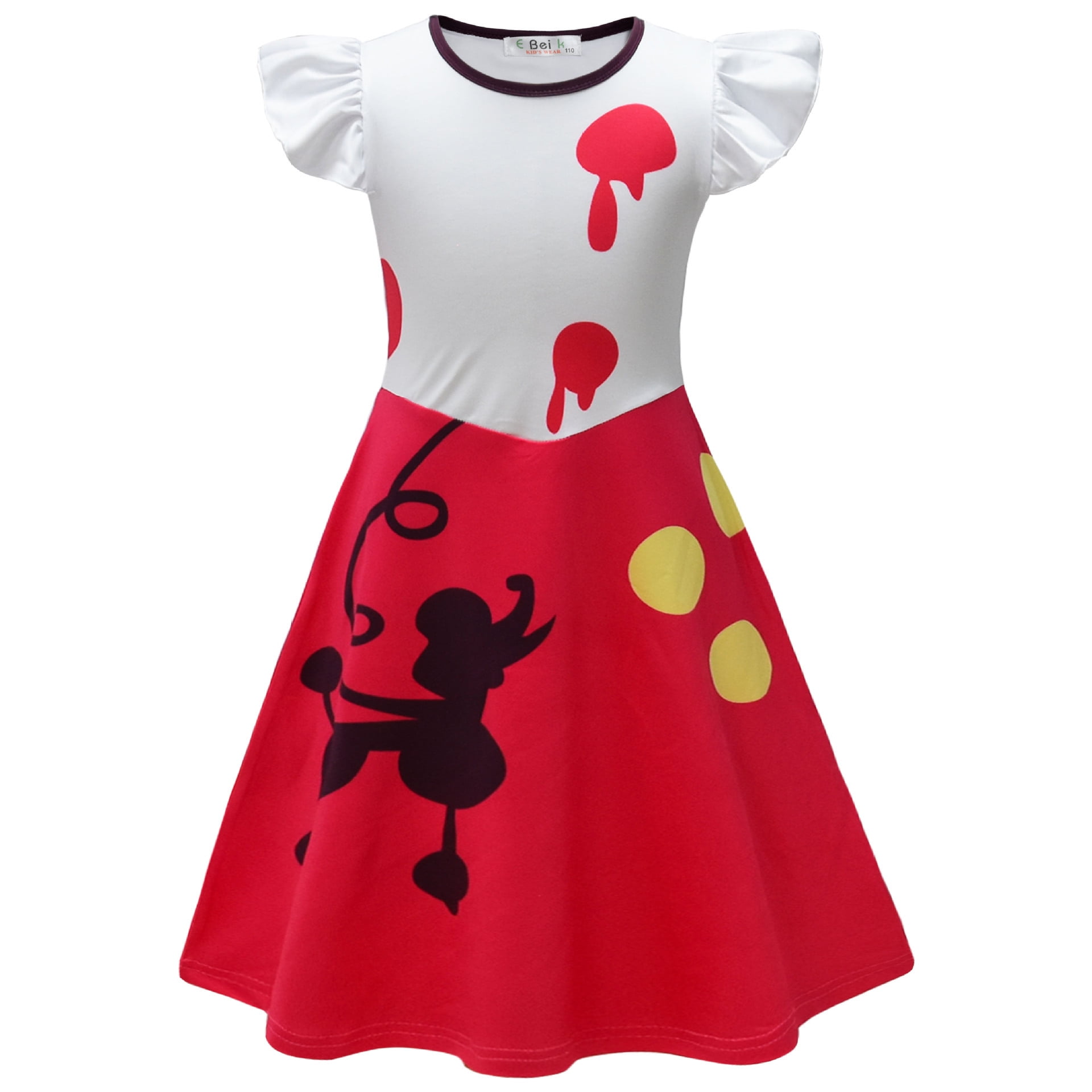 3-9Y Girls Nifty Cosplay Dress Short Sleeve Cartoon Outfit Dress up ...