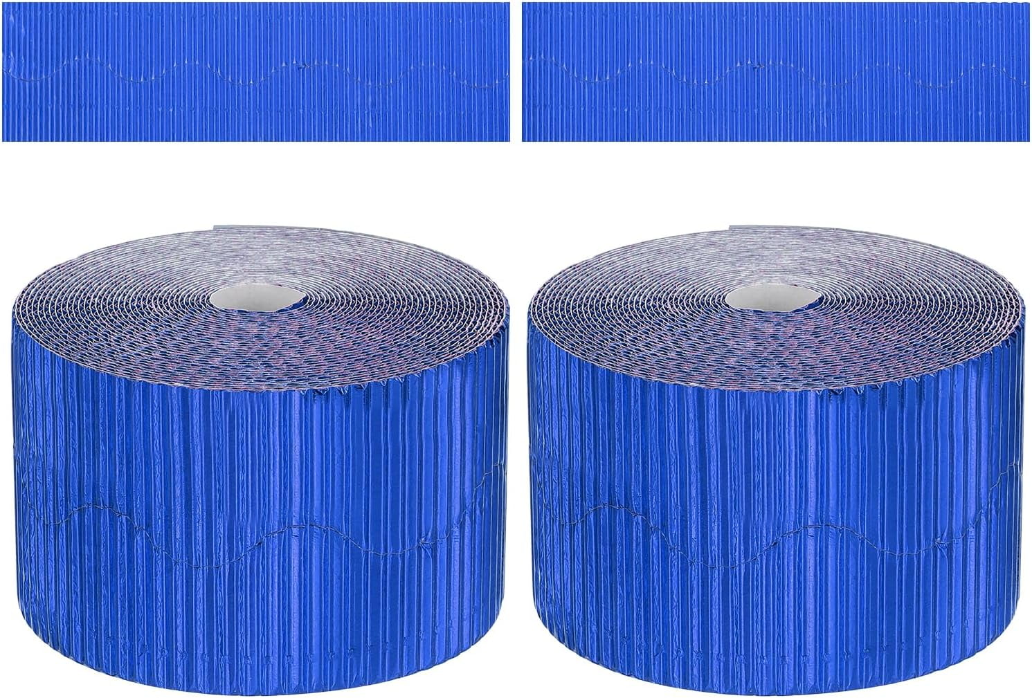 3.9inch X 164ft Bulletin Board Border, Scalloped Trim Paper Corrugated ...