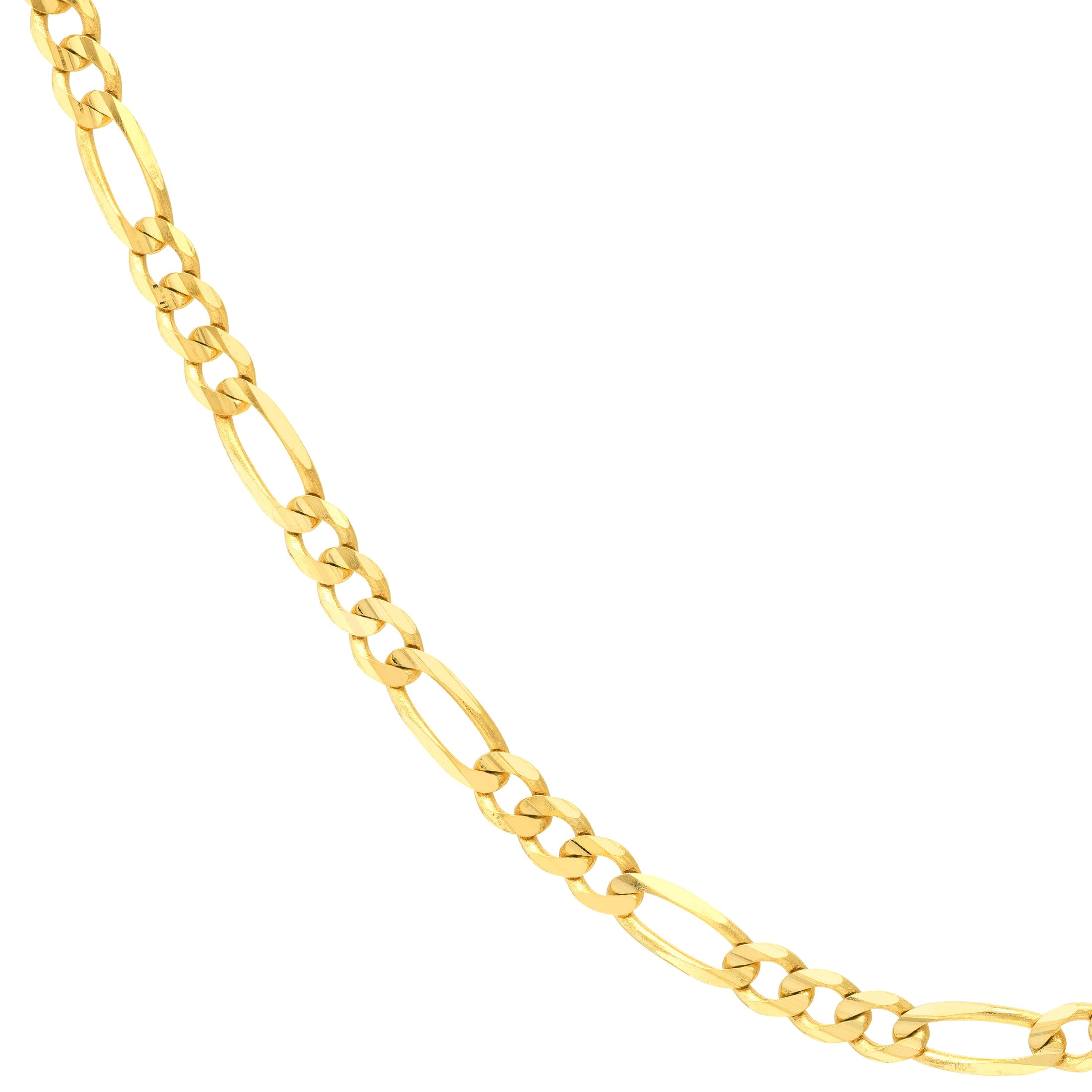 3.9mm Figaro Chain with Lobster Lock - Walmart.com
