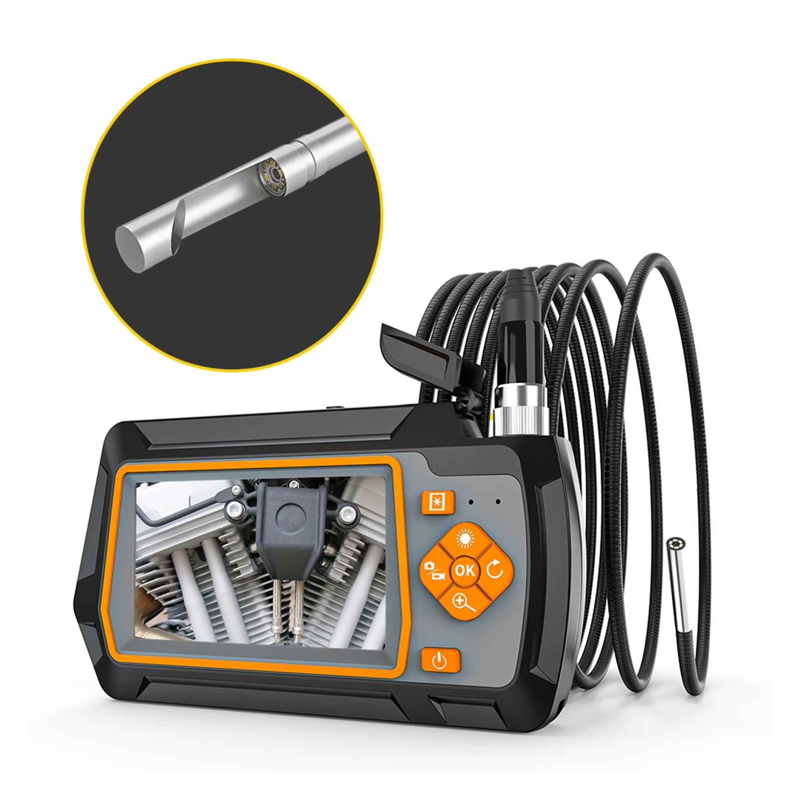 3.9mm LCD Endoscope Cleaning Visual Inspection Camera 20 Caliber Larger ...