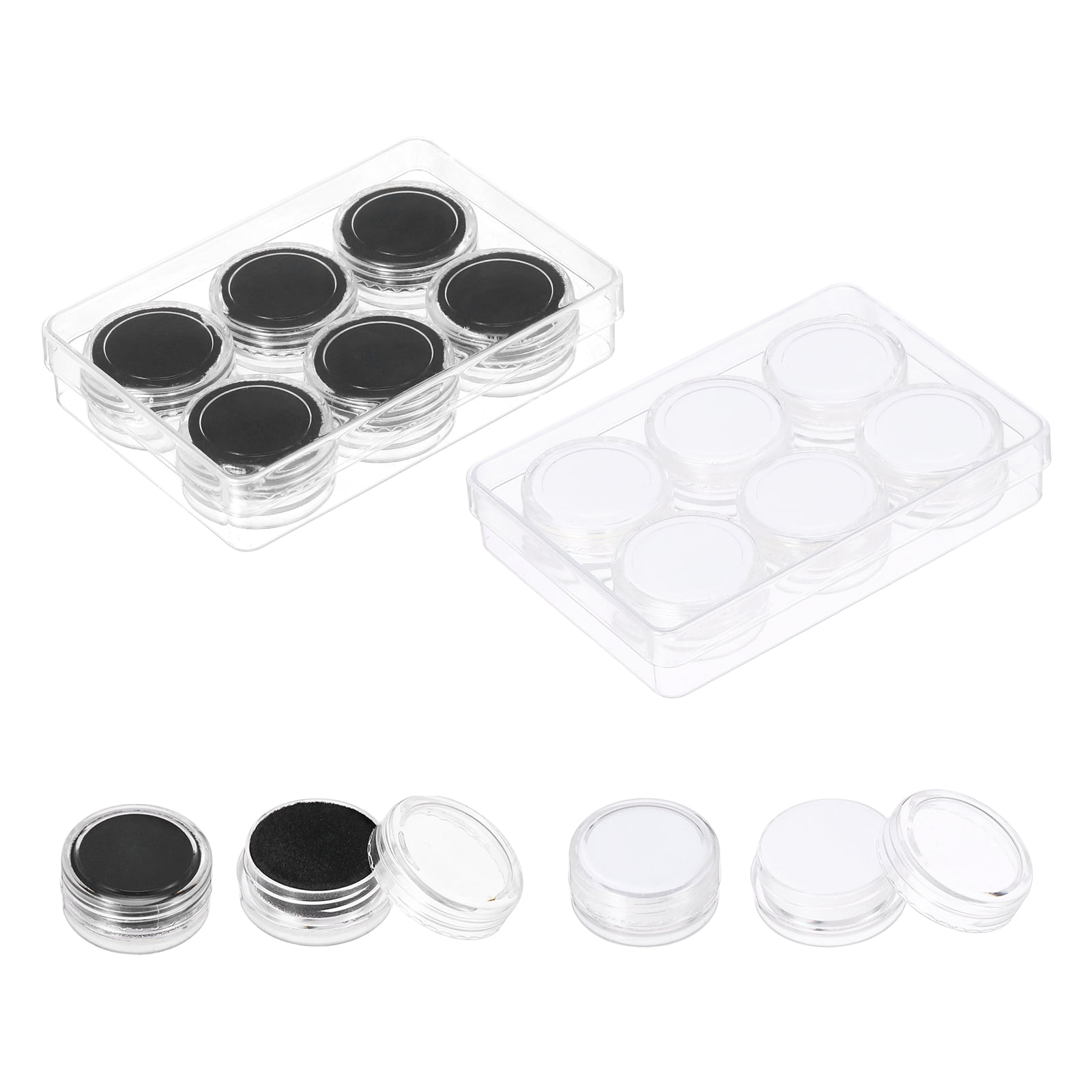 3.9x2.6x0.7 Inch Gemstone Display Box 12 Pcs Round Diamond Containers ...