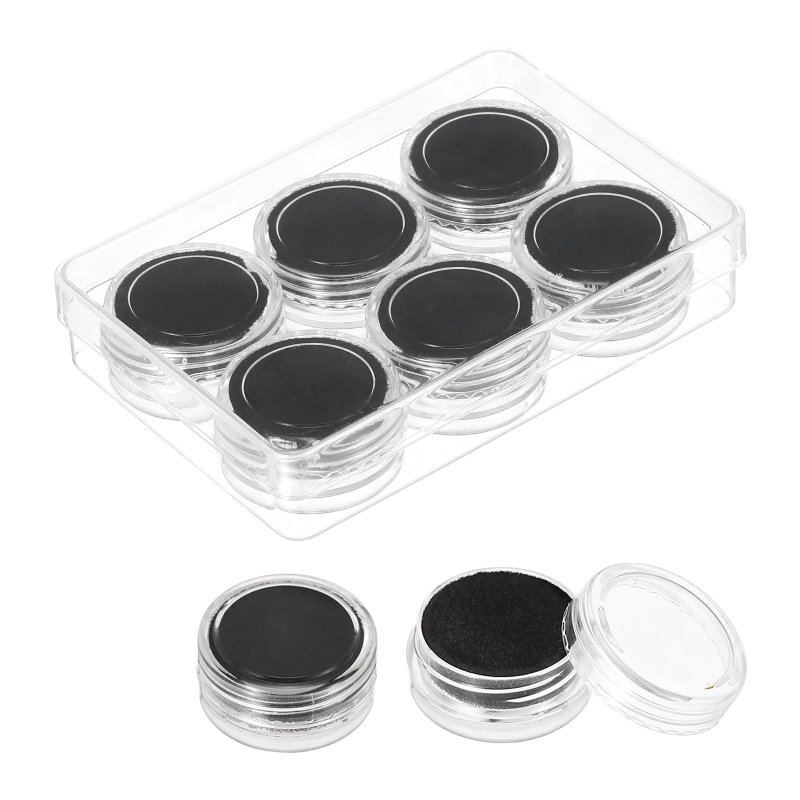 3.9x2.6x0.7 Inch Gemstone Display Box 6 Pcs Round Diamond Containers ...