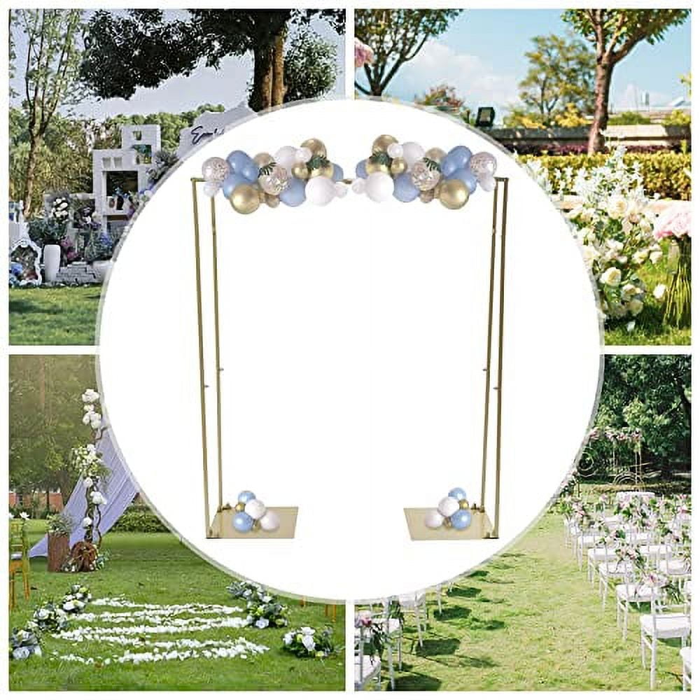 3.9x3.3Ft Gold Square Backdrop Stand Arch, Metal Wedding Arch Stand ...