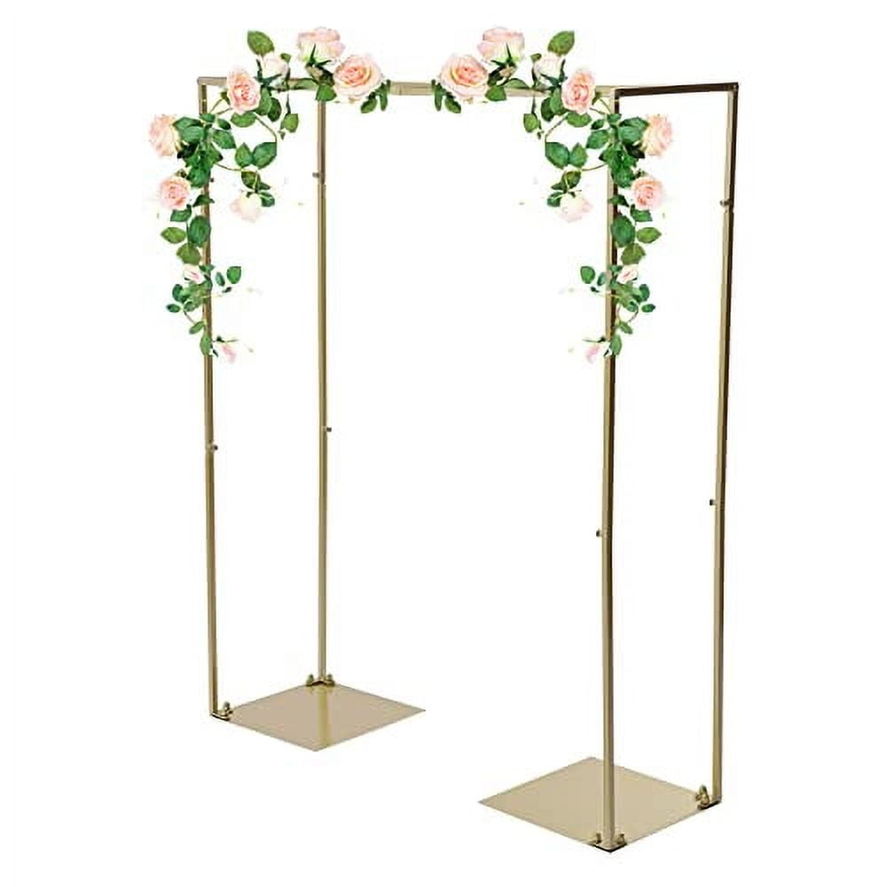3.9x3.3Ft Gold Square Backdrop Stand Arch, Metal Wedding Arch Stand ...