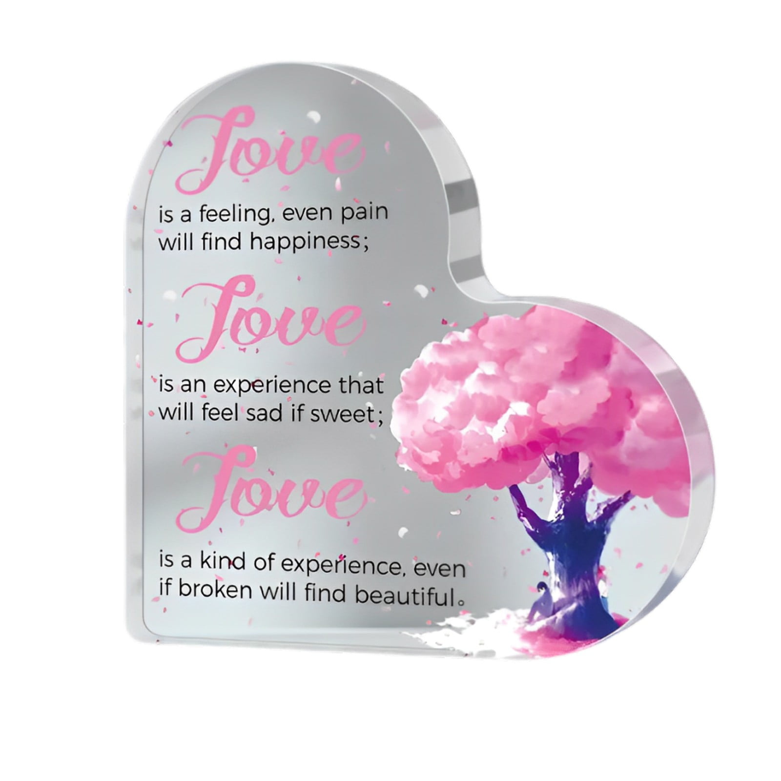 3.9x3.9 Inch Acrylic Gift For Her Romantic Boyfriend Gifts Girlfriend ...