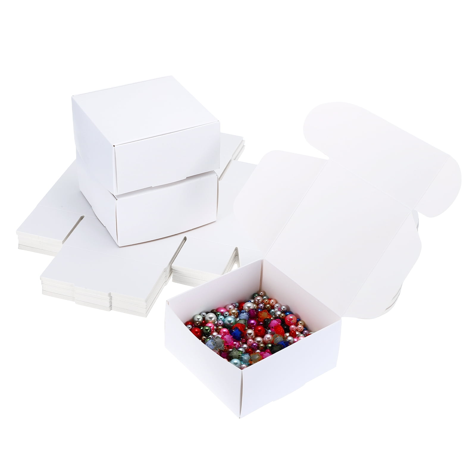 3.9x3.9x2" Small Gift Boxes Bulk with Lid, 50 Pack Mini Square ...