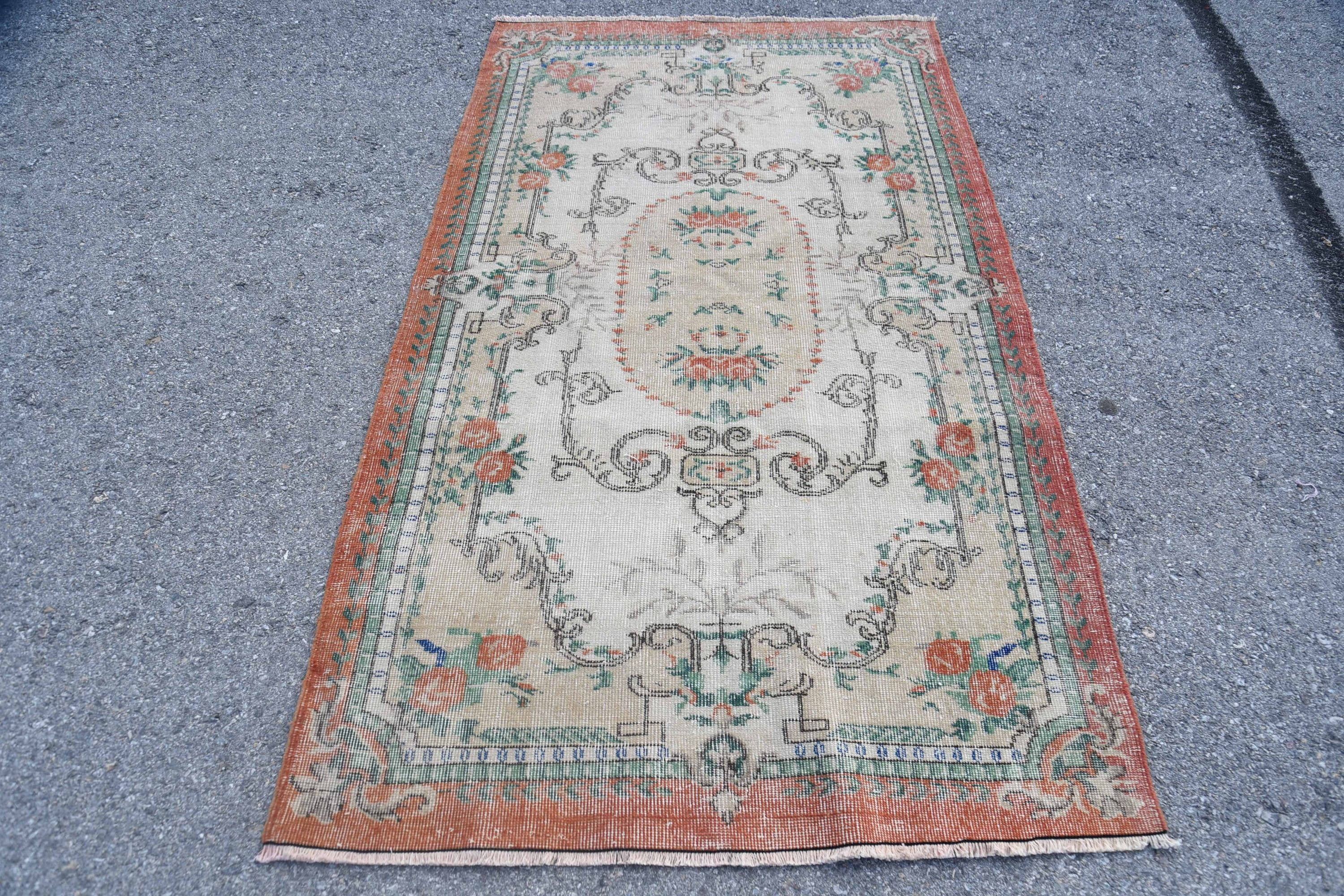 3.9x6.9 ft Area Rug, Kitchen Rugs, Vintage Rug, Home Decor Rugs ...