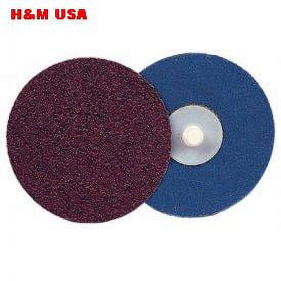 3" Abrasive Sandpaper Sanding Disc Type R Roloc A/O 80 Grit - Walmart.com