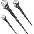 3- Adjustable Construction Spud Wrench Set, 8-inch, 10-inch, 12-inch ...