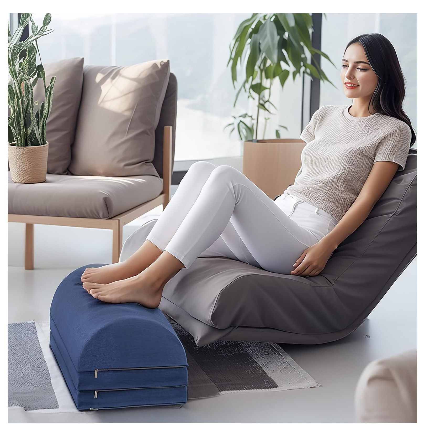 3 Adjustable Heights Foot Rest Under Desk at Work for Office Use, Foot ...