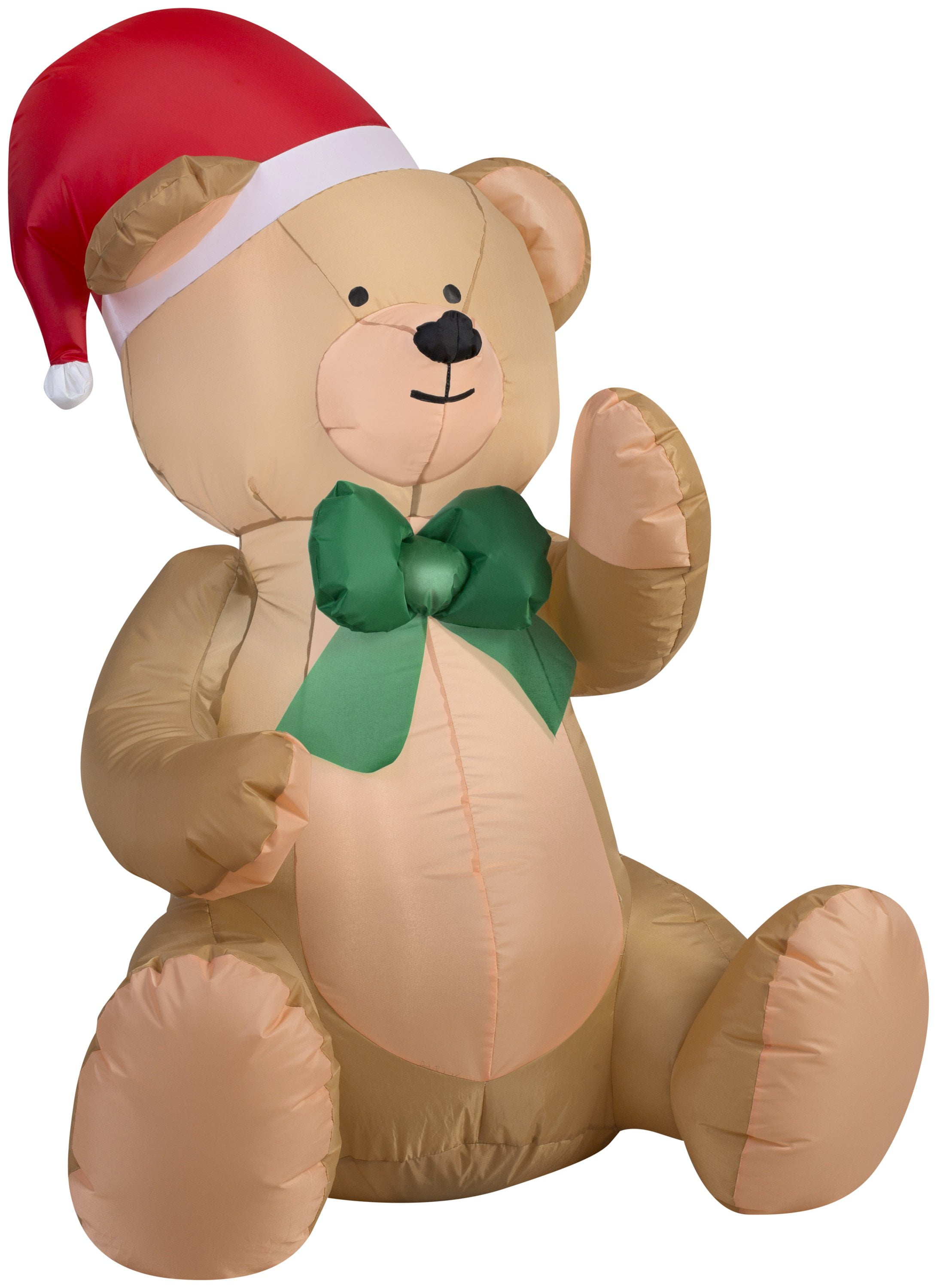 3' Airblown Teddy Bear Christmas Inflatable - Walmart.com
