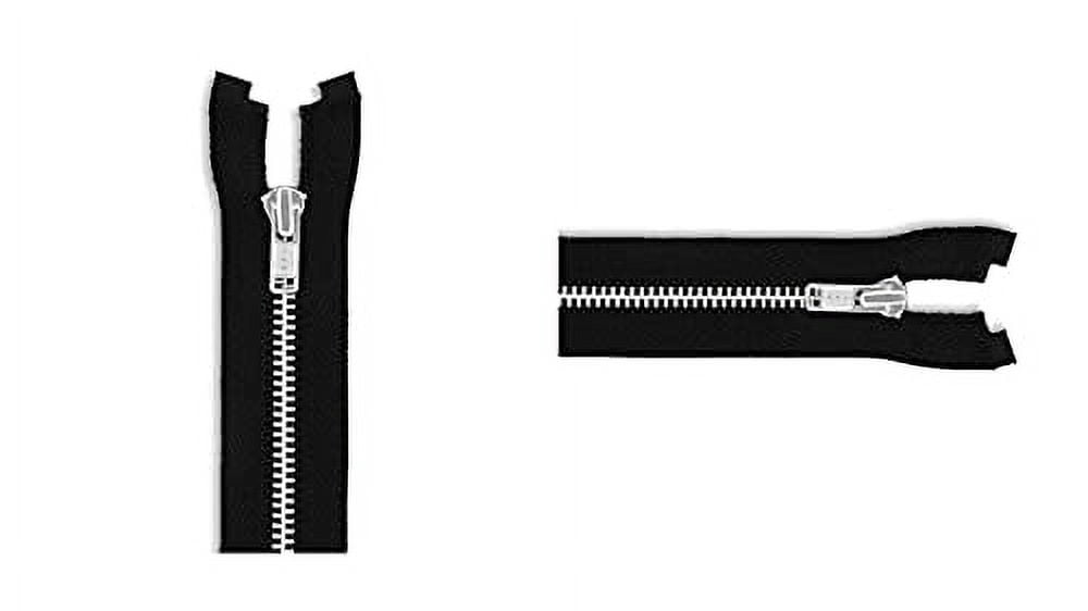 #3 Aluminum Lightweight Black Metal Separating YKK Jacket Zipper ...