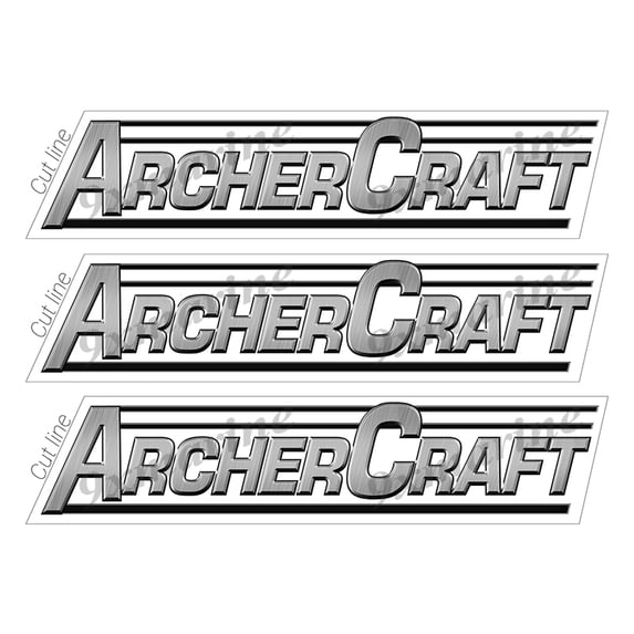 3 Archer Craft Boat Stickers "3D Vinyl Replica" of original - Walmart.com