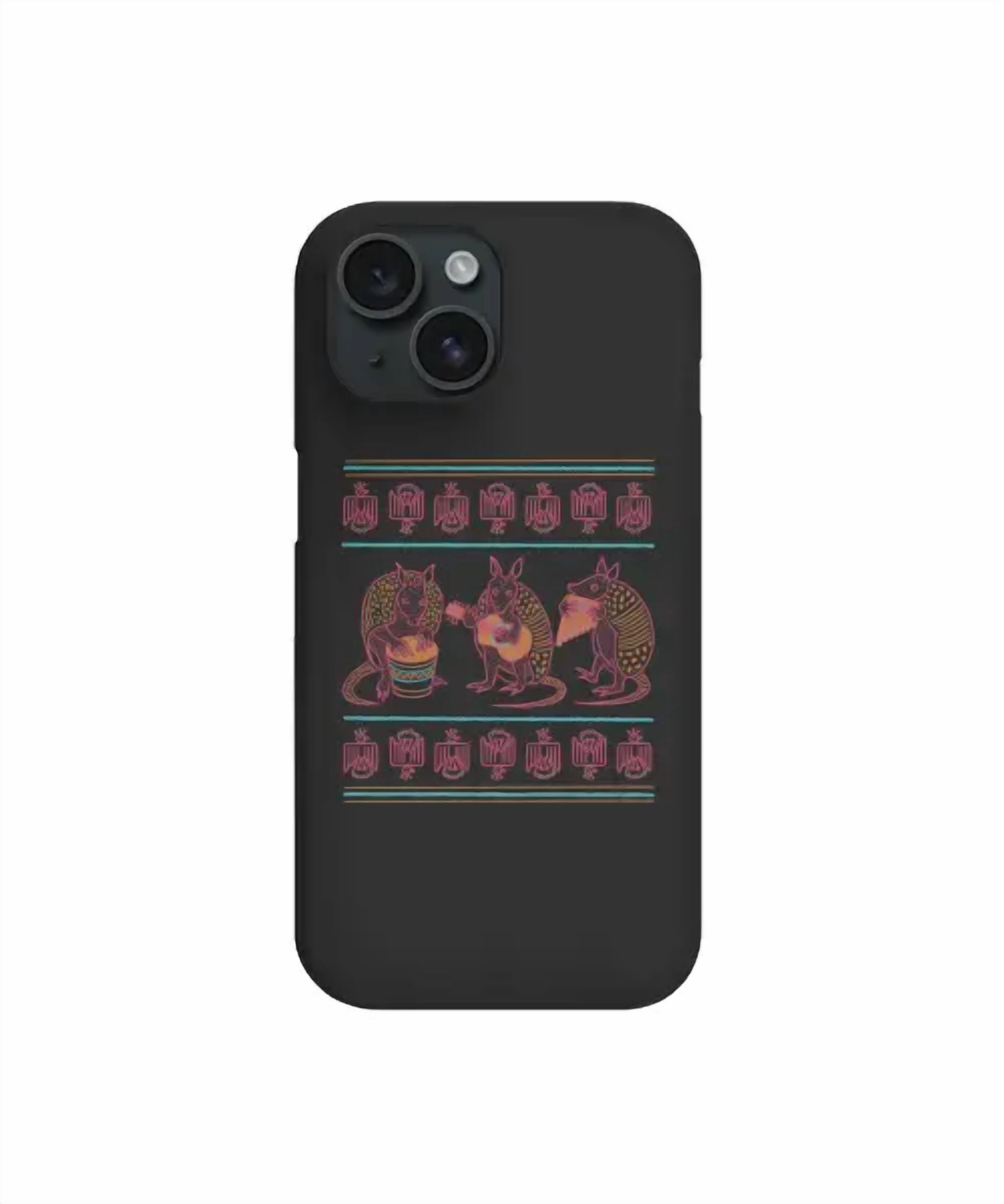 3 Armadillo Band Funny Music Animal Phone Case for iPhone 16 15 14 13 12 11 Pro Max - Walmart.com