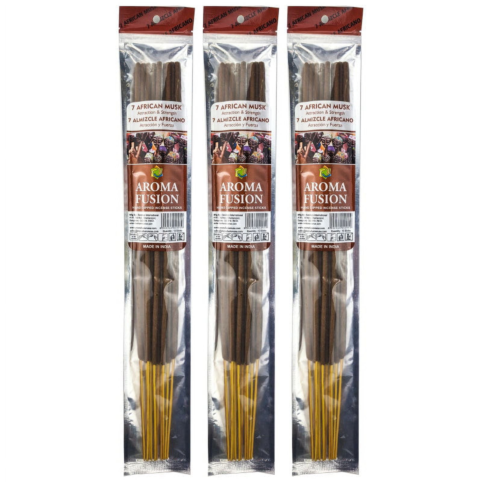 3 - Aroma Fusion 19" Jumbo Hand Dipped Incense Sticks 10-Stick Packs ...