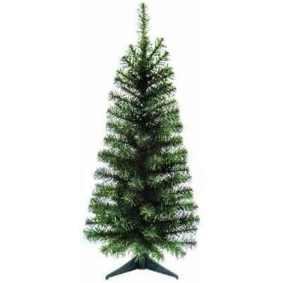 3' Artificial Small Christmas Tree with Plastic Stand, 91 Branch Tips 3 ...
