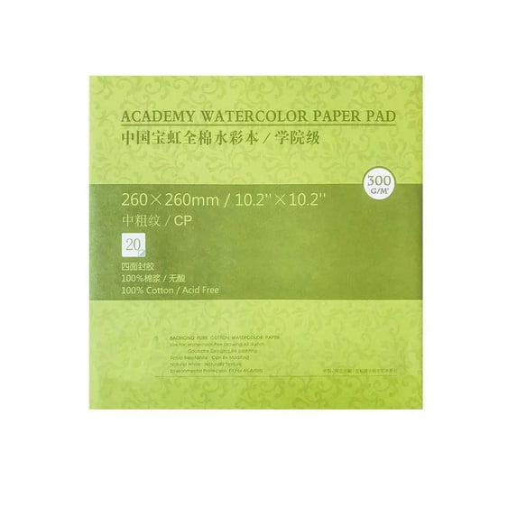 3. Artist-Grade 300g Cotton Watercolor Paper 20-Sheet Acid Sketch Pad ...