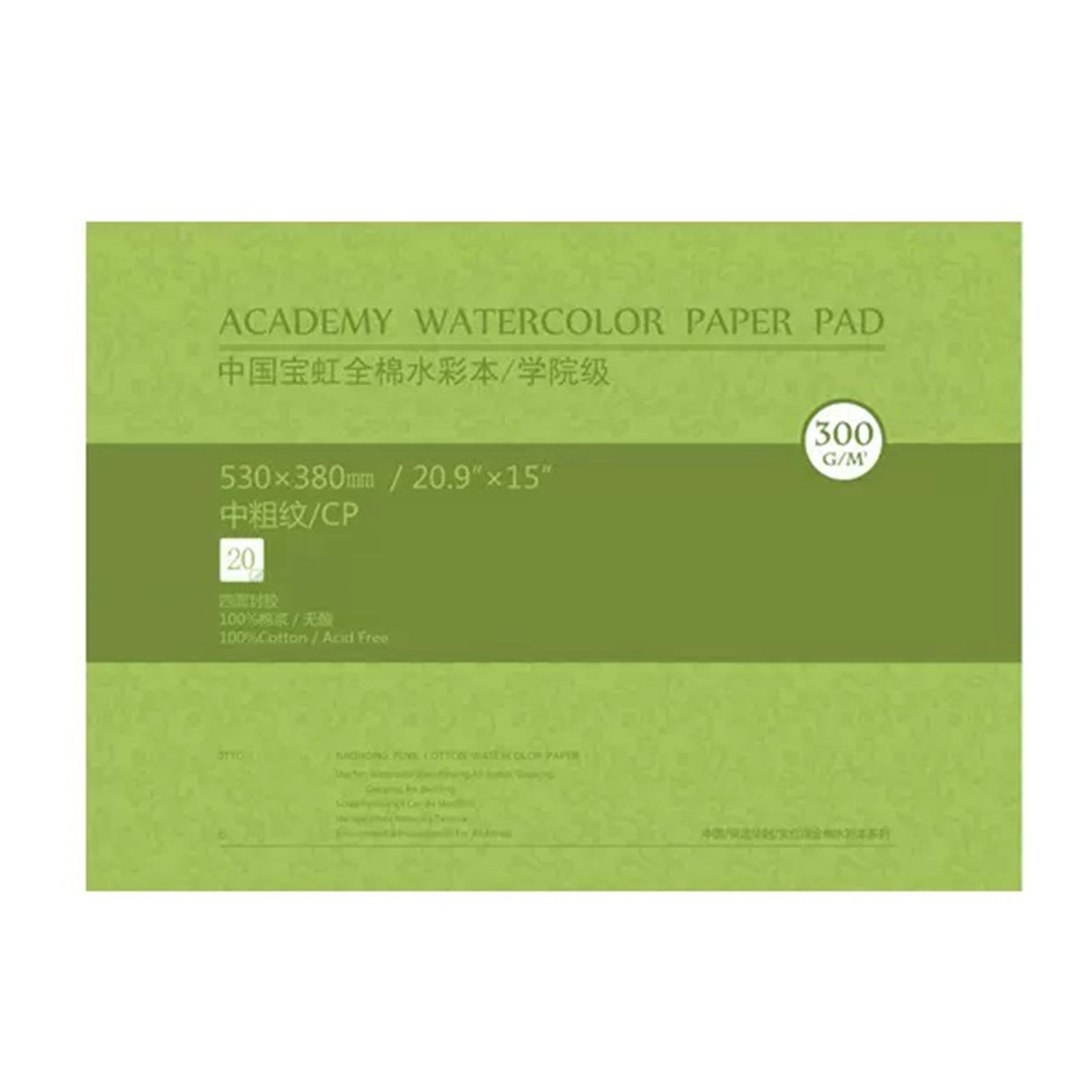 3. Artist-Grade 300g Cotton Watercolor Paper 20-Sheet Acid Sketch Pad ...