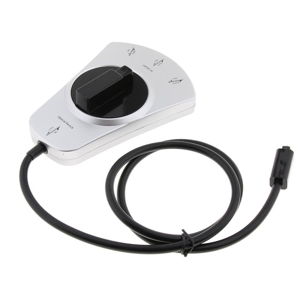 3 Audio Switch Selector For Fiber Optic Cables - Walmart.com